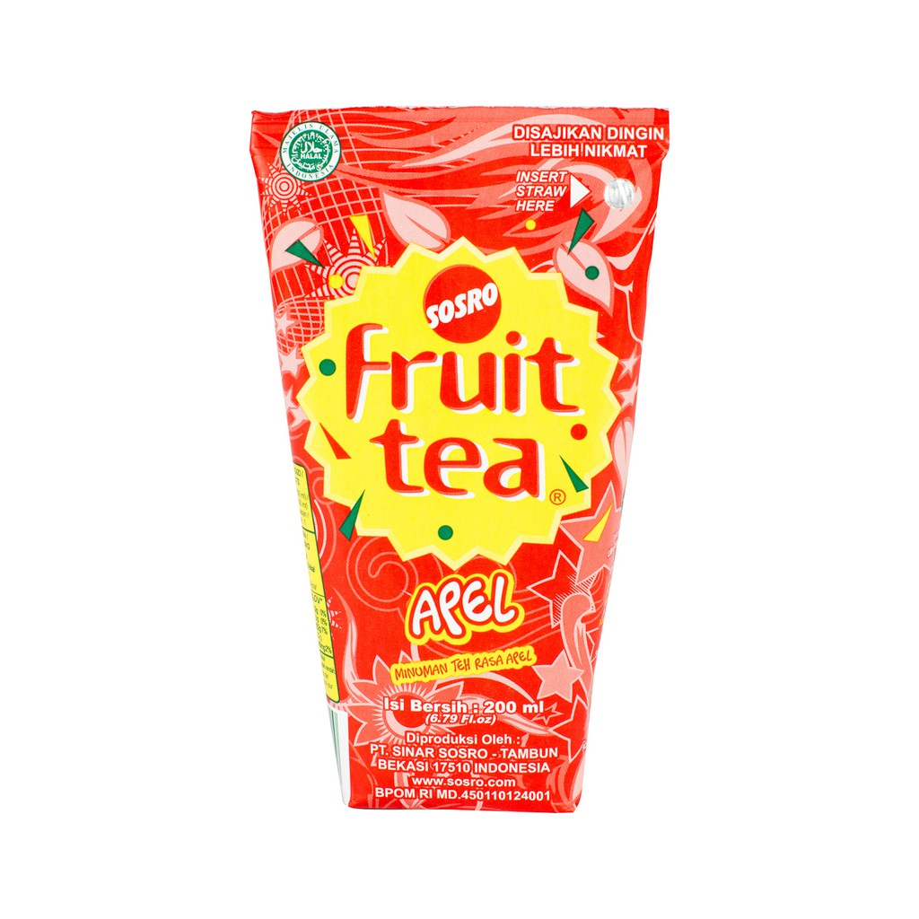 Jual Sosro Fruit Tea Apple 200ml Tta - Farmers Market | Shopee Indonesia