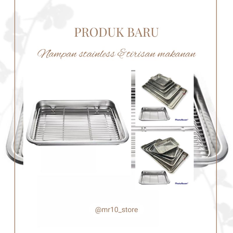Jual nampan stainless & peniris makanan | Shopee Indonesia