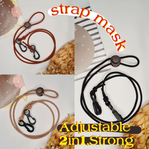 Jual NEW! Strap Mask Serut Elastis Premium Tali Masker Hijab Stretchy ...