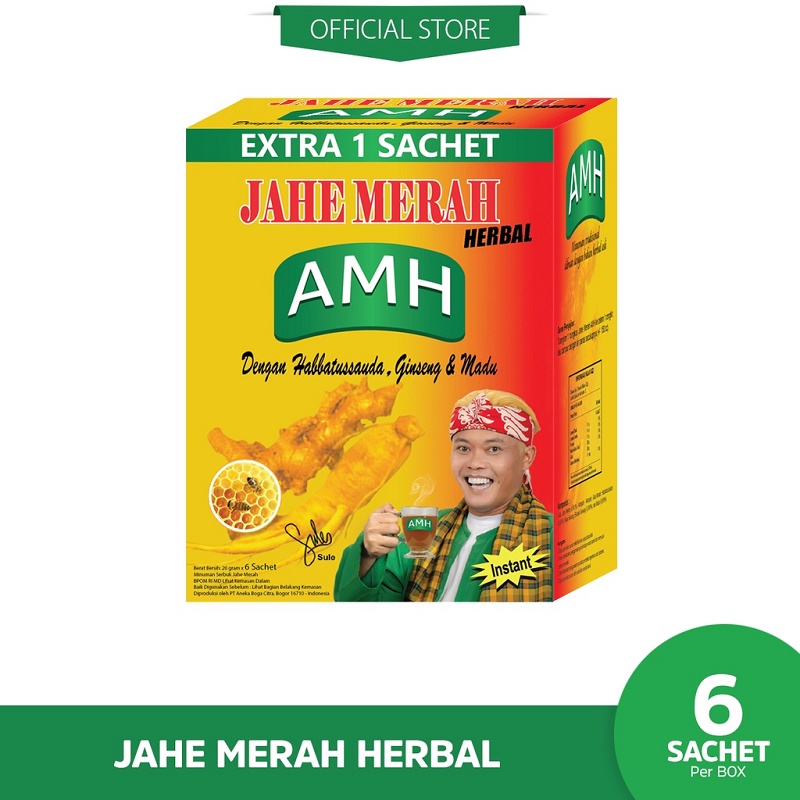 Jual AMH Herbal Jahe Merah | 41 Jahe Merah - Susu Jahe Box isi 6 Pcs ...