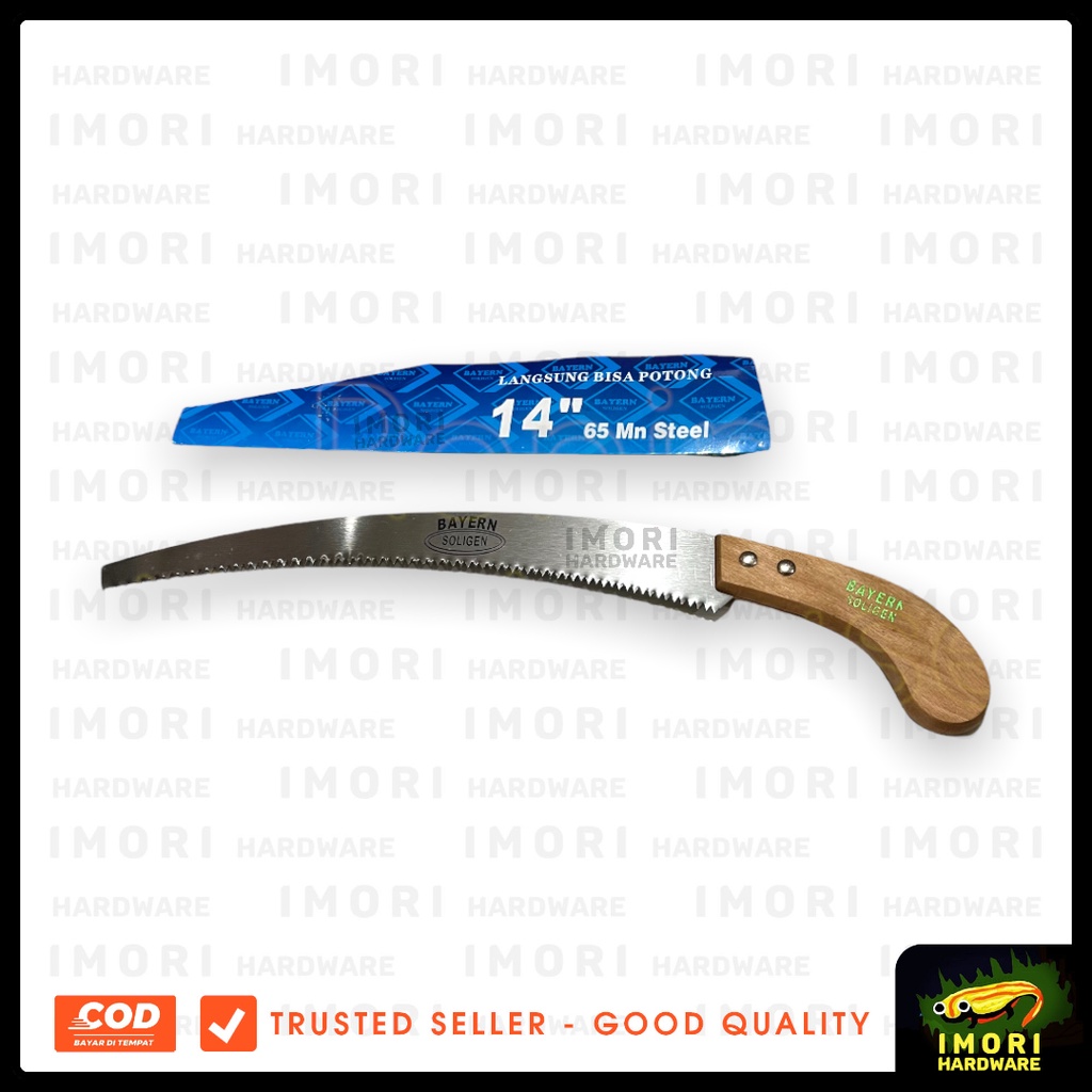 Jual SOLIGEN Gergaji Kopi Gagang Kayu 14 inch - Lengkung Ranting Dahan | Shopee Indonesia