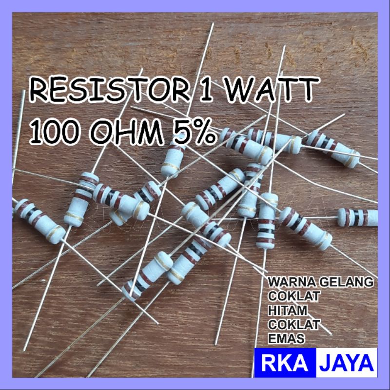 Jual Resistor 1 Watt 100 Ohm | Shopee Indonesia