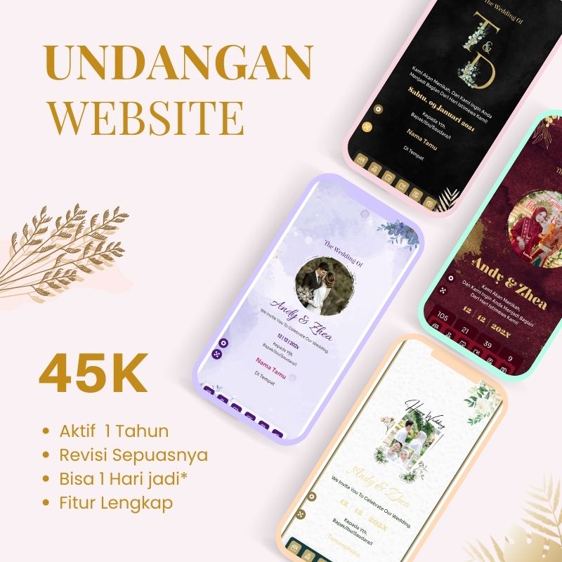 Jual Undangan Digital Website Pernikahan Murah dan Keren | Undangan Web ...