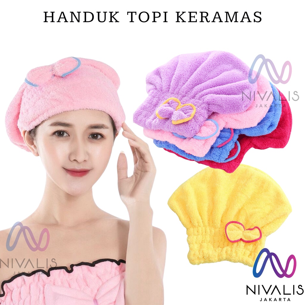 Jual NIVALIS JAKARTA HANDUK RAMBUT MAGIC TOWEL HANNDUK MANDI KERAMAS ...