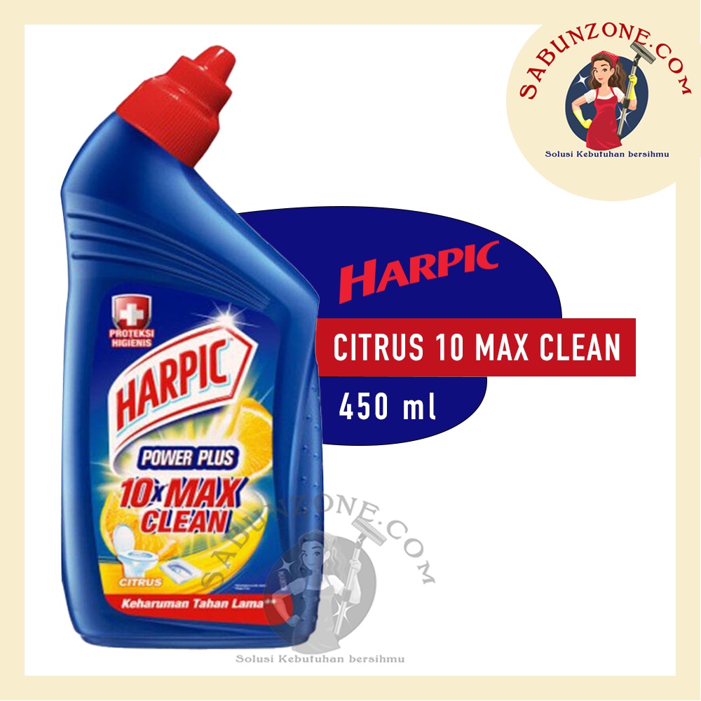 Jual Pembersih Toilet Harpic Citrus Power Clean / Original 10 Max Clean / Citrus 10 Max Clean ...