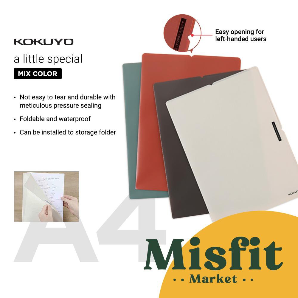 Jual Kokuyo a little special Retro File Folder A4 Mix Color (Isi 4 pcs ...