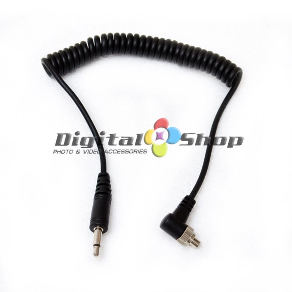 Jual mm to Male Flash PC Sync Cable 12 Inch Coiled Cord Suitable for ...