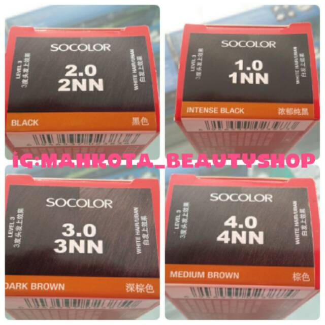 Jual CAT SEMIR RAMBUT MATRIX SO COLOR PROFESSIONAL HAIR COLOR SOCOLOR ...