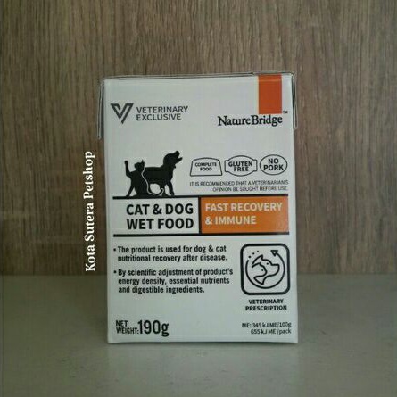 Jual Nature Bridge Vet Fast Recovery 190 gr | Shopee Indonesia