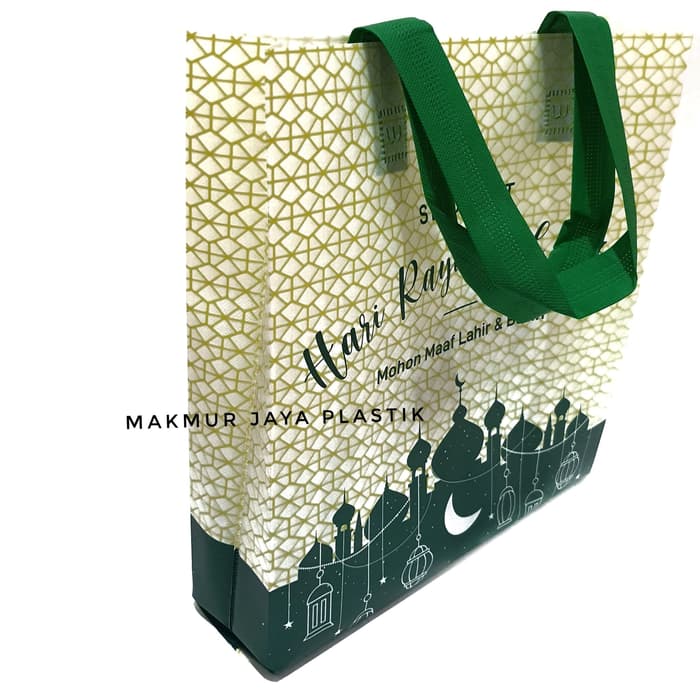 Jual GRATIS ONGKIR KUNING TAS LEBARAN SPUNBOND LAMINASI BINGKISAN ...