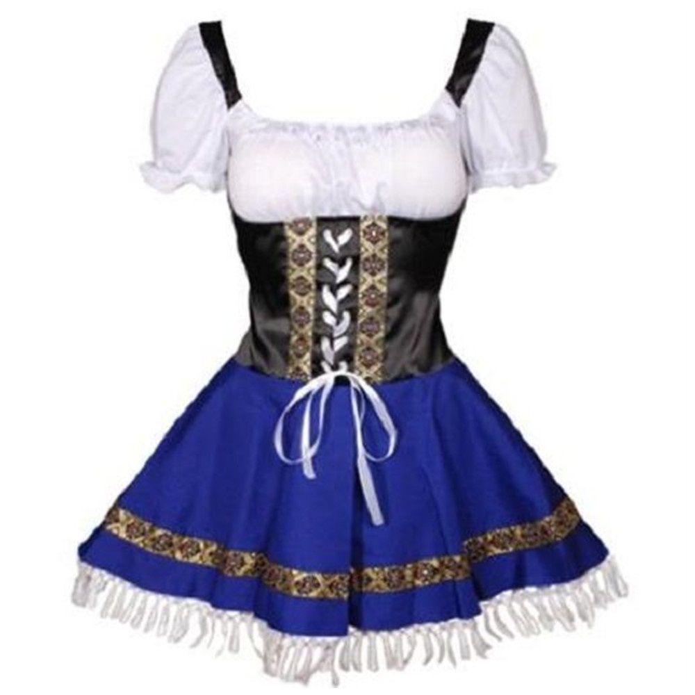 Jual Carnival Oktoberfest Dirndl Costume Tavern Wench Waitress Maid Bar ...