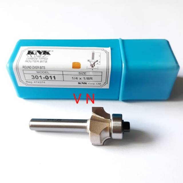 Jual Mata router/Profil Round over Bit 3 mm ( 301-011 ) KNK | Shopee ...