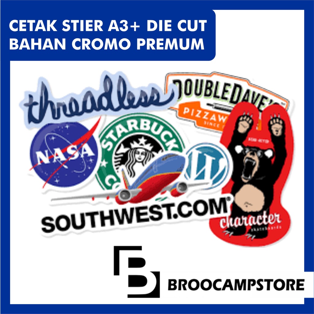 Jual Cetak Stiker Chromo DIE CUT A3+ | Chromo Cutting Putus A3+ | Die ...
