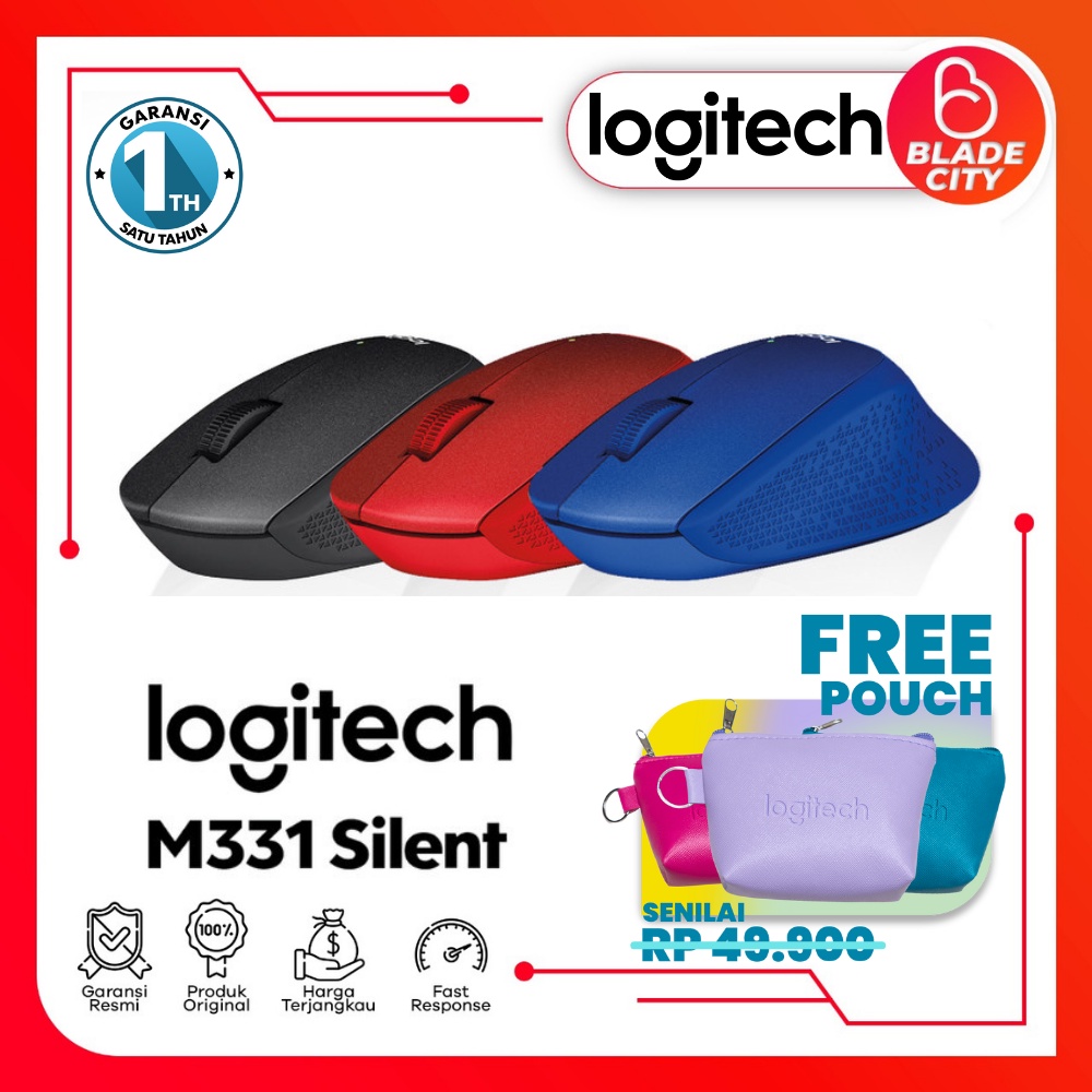 Jual Mouse Wireless Logitech M331 Silent Plus Mouse Garansi Resmi 1 Tahun Shopee Indonesia