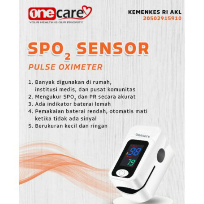 Jual pulse oximeter one care/oxymeter one care | Shopee Indonesia