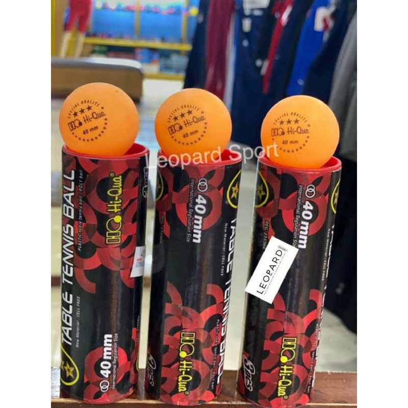 Jual Bola Pingpong HiQua bintang 3 /bola tenis meja Hi Qua isi 3 / table tennis ball isi 3 HI ...