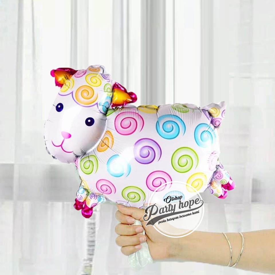 Jual Balon Foil Domba / Animal Sheep / Balon Foil Binatang Domba Mini ...