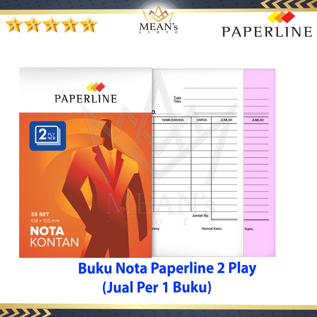 Jual Nota Kontan 2Play Paperline / Nota K2 / Bon 2 rangkap | Shopee ...