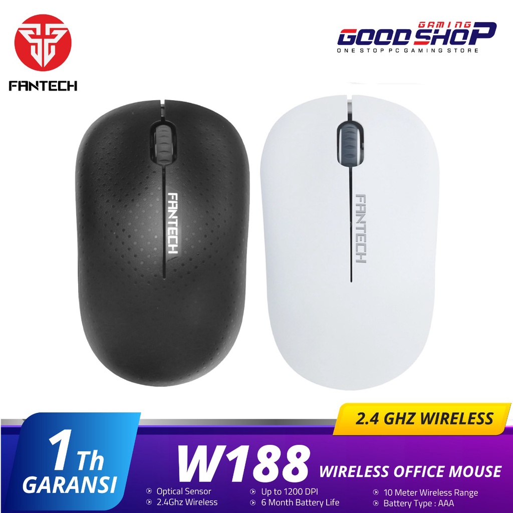 Jual FANTECH W188 2.4Ghz Wireless Office Mouse 1200 dpi Nirkabel ...
