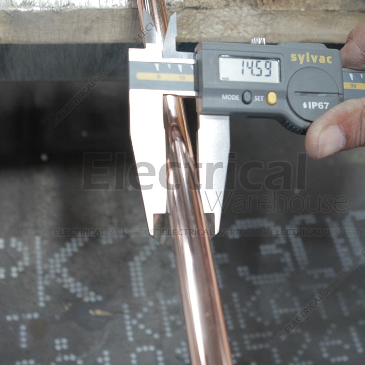 Jual COPPER ROD 5/8 inch x 4 meter ( GROUND, GROUNDING 5/8inch 4m mtr ...