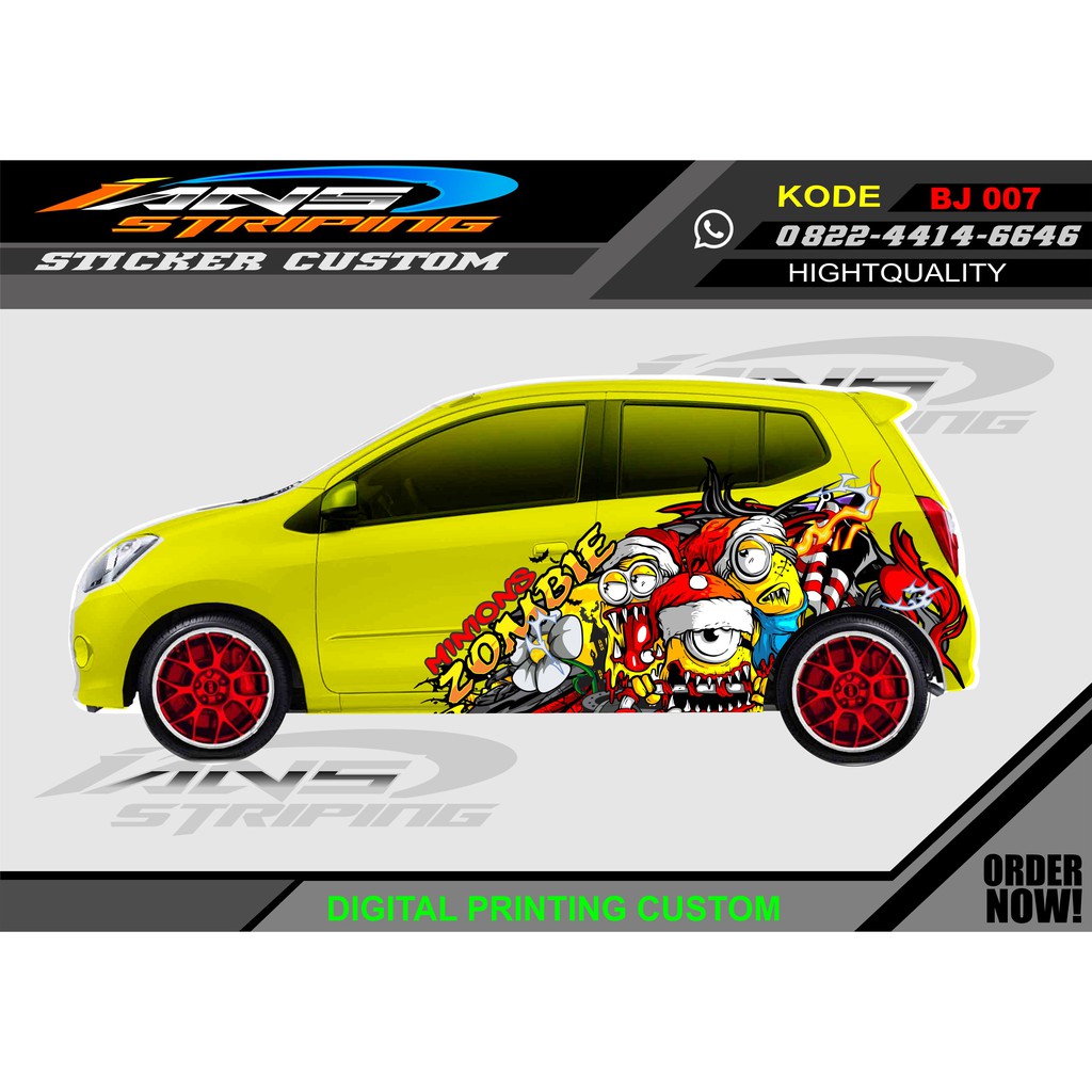 Jual STIKER VARIASI AGYA AYLA KARTUN | Shopee Indonesia