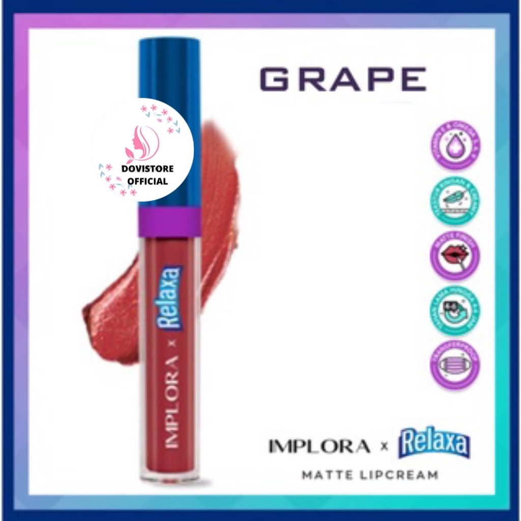 Jual Implora x Relaxa Matte Lipcream | Shopee Indonesia