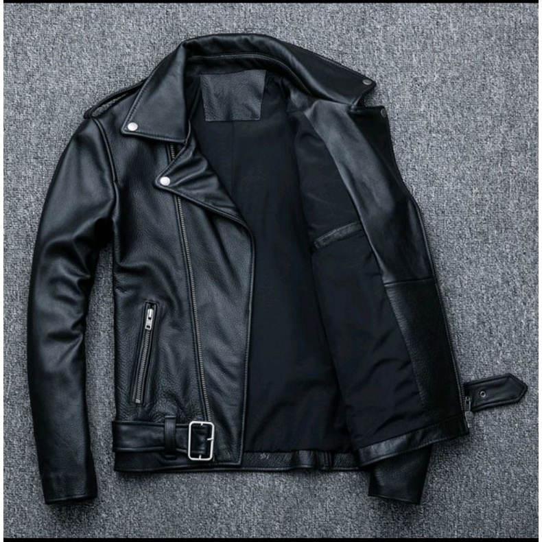 Jual PREMIUM JAKET SEMI KULIT PRIA, JAKET SINTETIS TAHAN ANGIN DAN ...