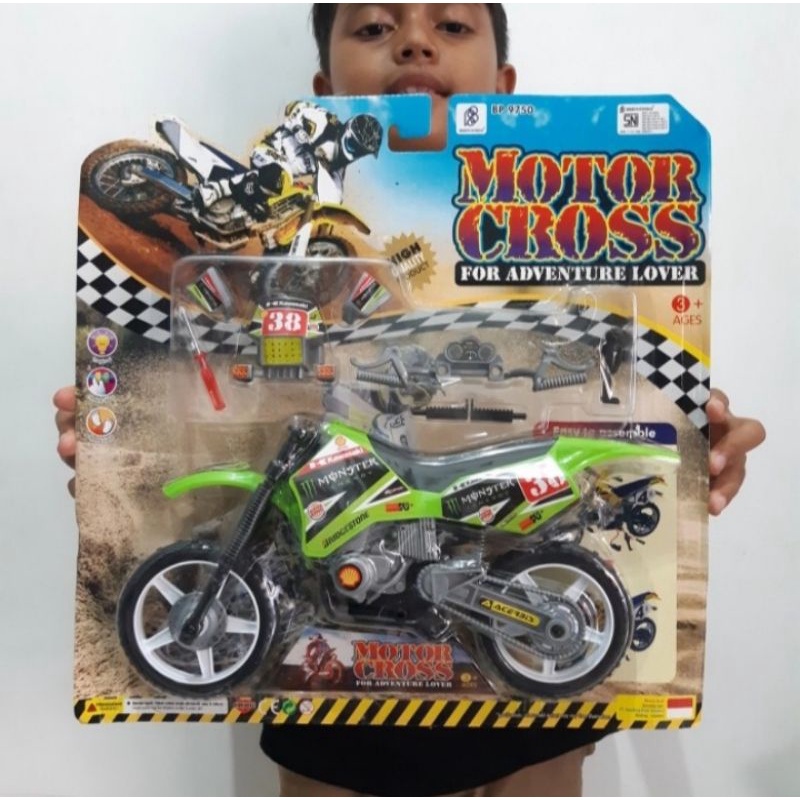 Jual Mainan Motor Cross Besar Murah - Miniatur Motor Trail Rakit Not ...