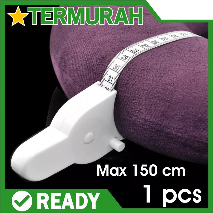 Jual Meteran Gulung Putar mini Badan Pengukur Lingkar Perut otomatis ...