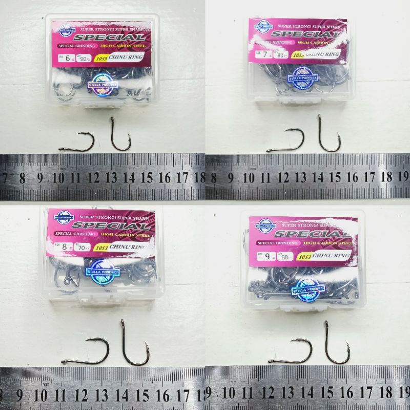 Jual Mata kail pancing stella chinu 1053 (1box isi banyak) | Shopee ...
