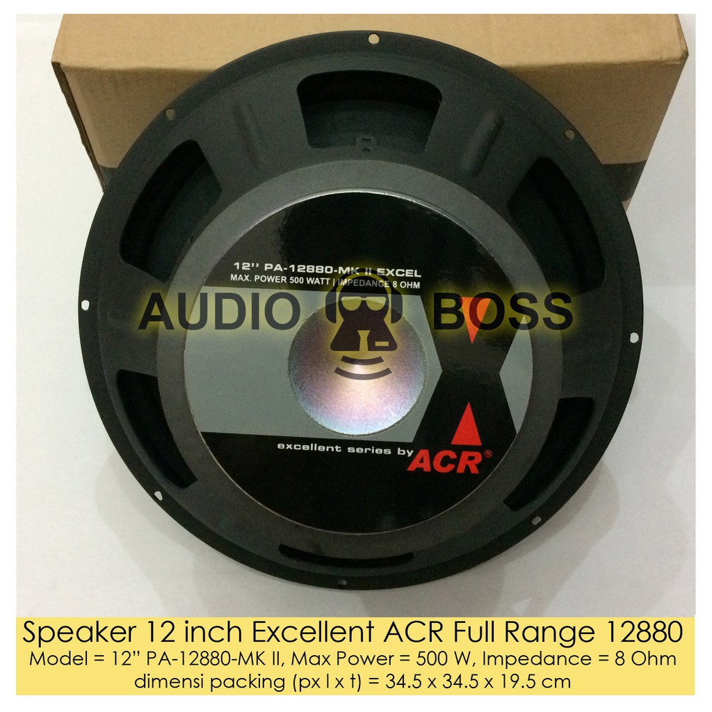 Jual Speaker 12 Inch Excellent ACR Full Range 12880 MKIII - Speaker ACR ...