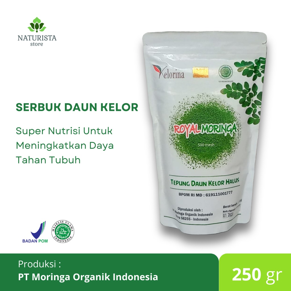 Jual SERBUK DAUN KELOR ROYAL MORINGA - 250 gr | Shopee Indonesia