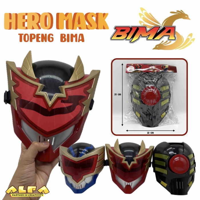 Jual Toko Mainan ALFA Hero Mask Topeng Superhero Bima RKC08006-1 ...