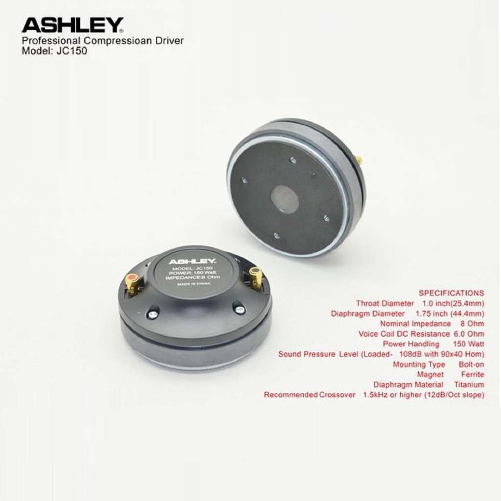 Jual Tweeter Magnet Ashley JC150 (Original) | Shopee Indonesia