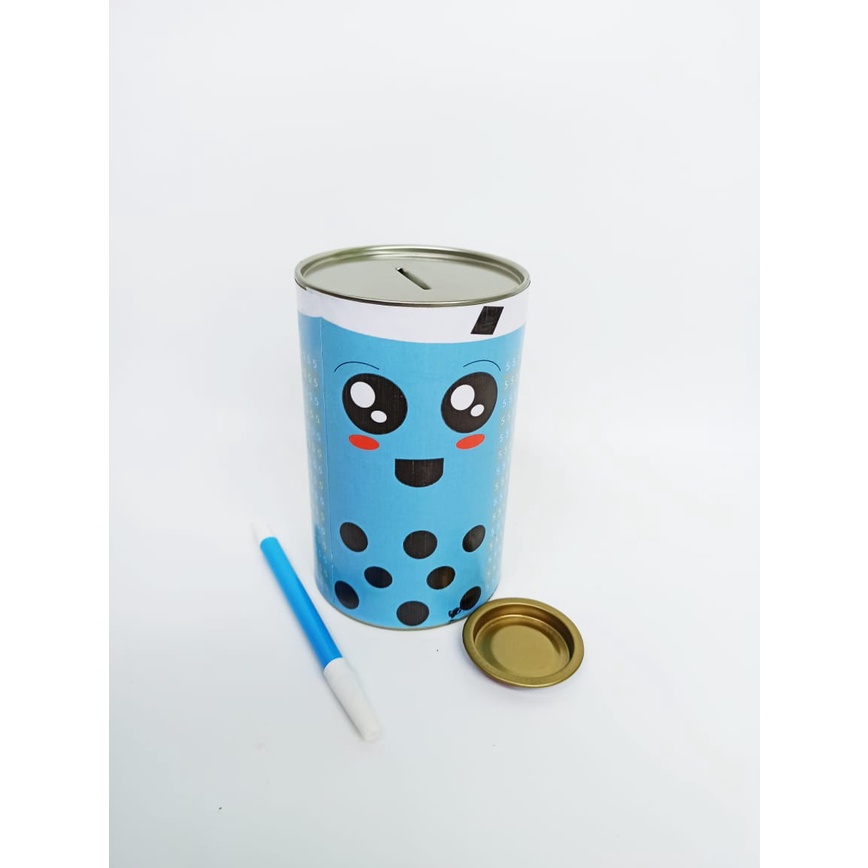 Jual Celengan target nabung BOBA BUKA TUTUP PAPERTUBE FREE Spidol dan ...