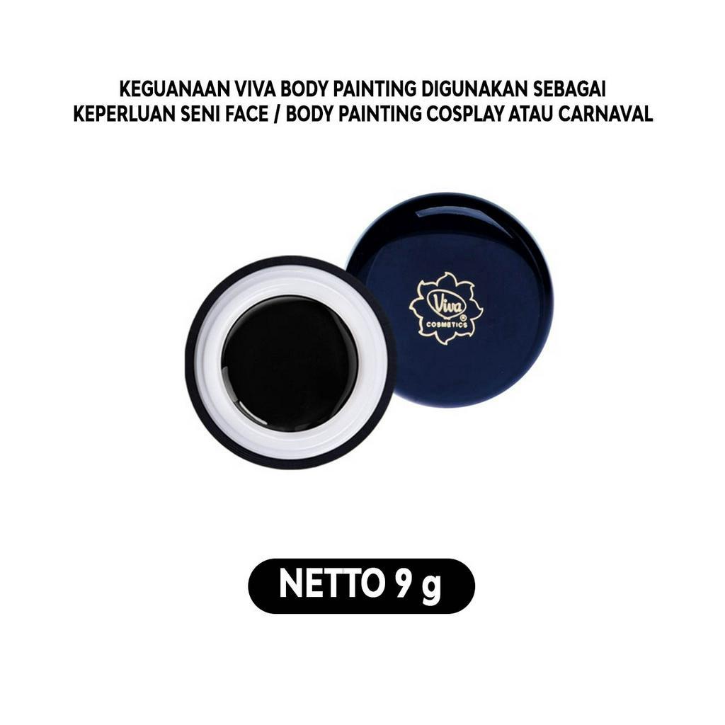 Jual Viva body painting waterbased face satuan waterproof anti air biru ...