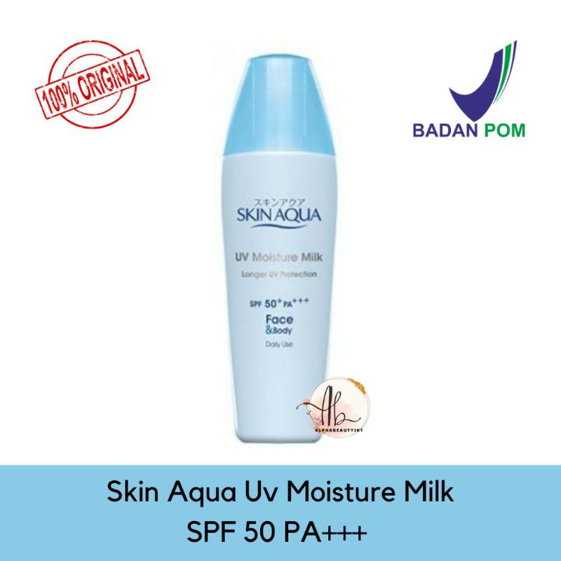 Jual Sunscreen Skin Aqua UV Moisture Milk SPF 50 PA+++ 40g (100% Original) | Shopee Indonesia