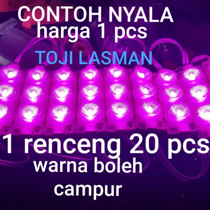 Jual 12v lampu led injeksi lensa 3 mata cob drl 17 kolong mobil motor ...
