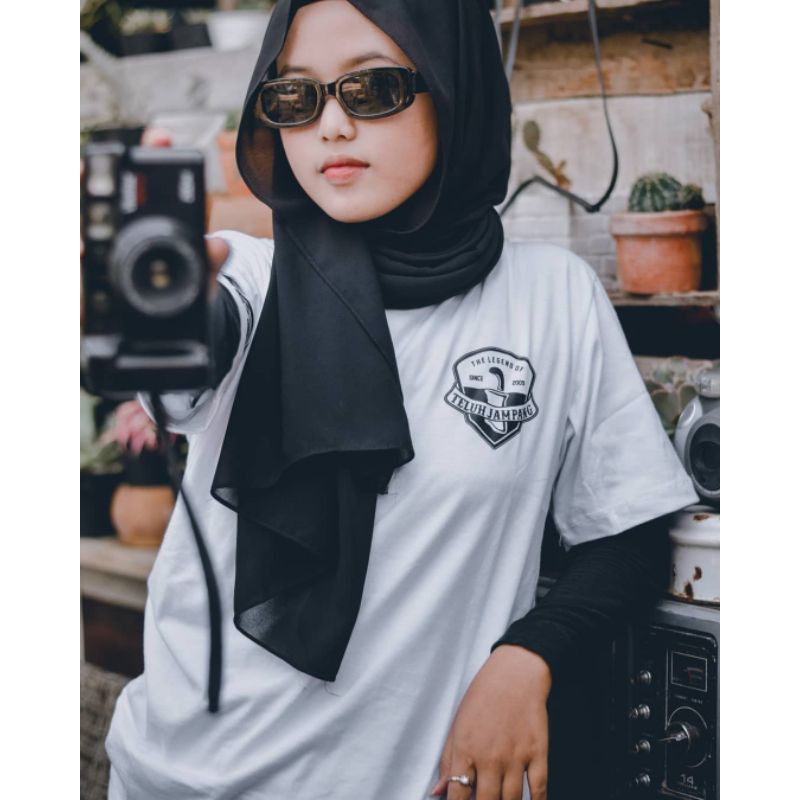 Jual Kaos Teluh Jampang Original - Motif Leuit (Lumbung Padi) Putih ...