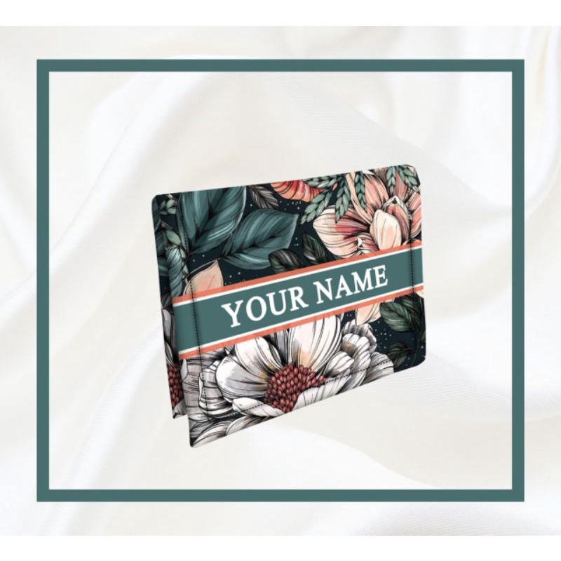 Jual Dompet Kartu Custom | Clutch Kanvas | Make Up Pouch Inisial Motif ...