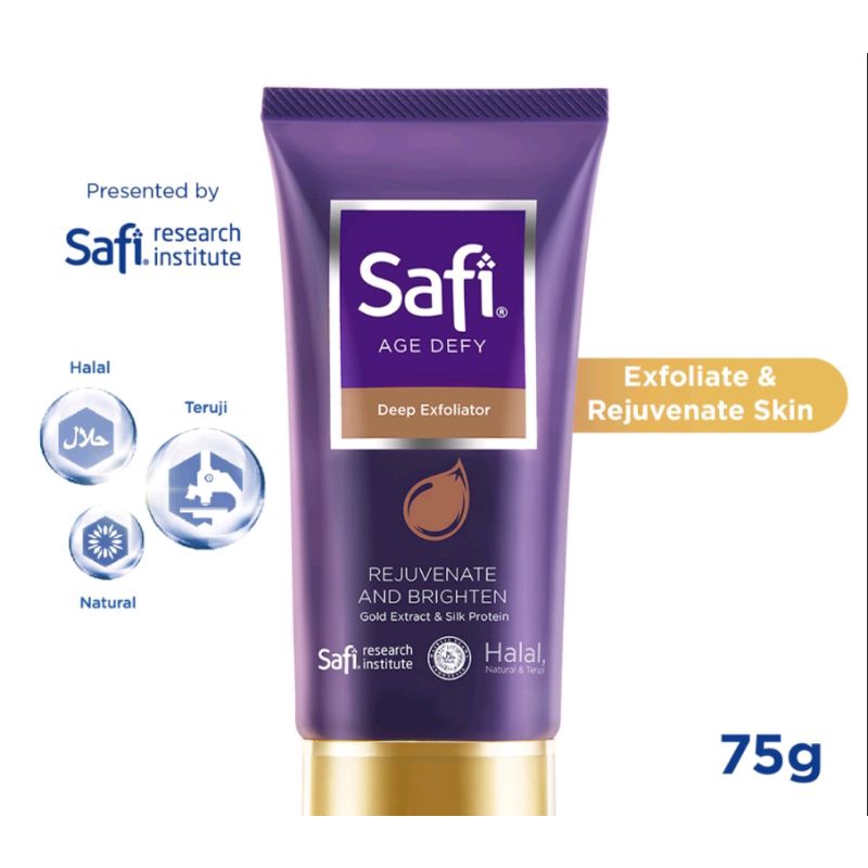 Jual safi age defy deep exfoliator 75 gr | Shopee Indonesia