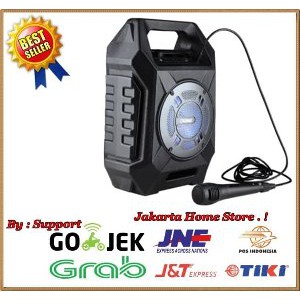 Jual speaker aktif portabel DAZUMBA DW 186 mic Hitam Berkualitas | Shopee Indonesia