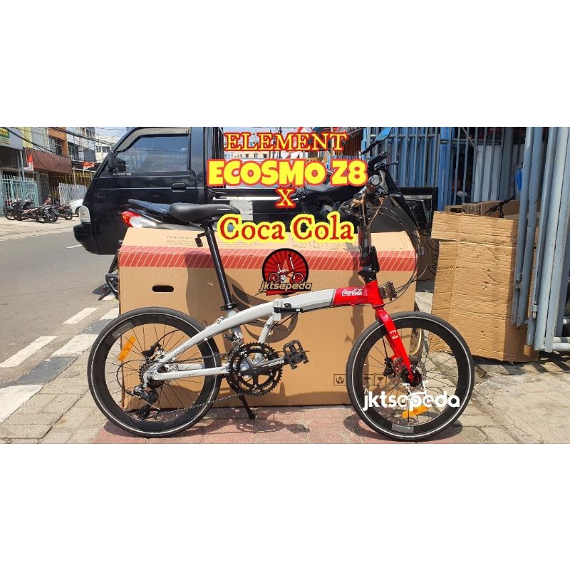 Jual Sepeda Lipat Element Ecosmo Z8 Coca Cola | Shopee Indonesia