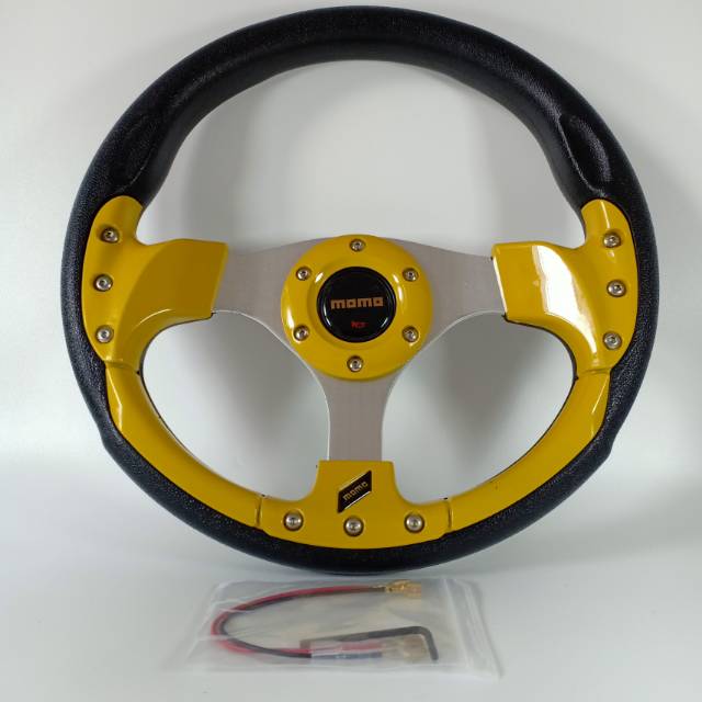 Jual Stir racing Momo kuning 13 inch | Shopee Indonesia