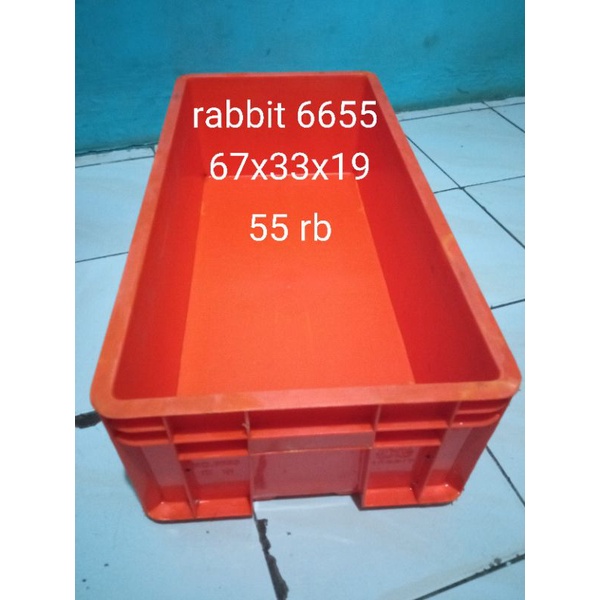 Jual box contener rabbit 6655 bekas(mulus gk ada tambalan) | Shopee ...