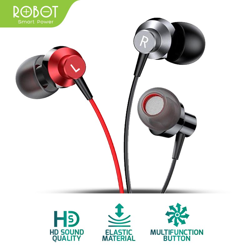 Jual Headset Robot RE240 Wired Earphone Bass Android iPhone Original ...