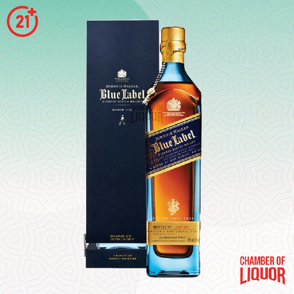 Jual Johnnie Walker BLUE LABEL (JW Blue) Blended Scotch Whisky 750ml ...