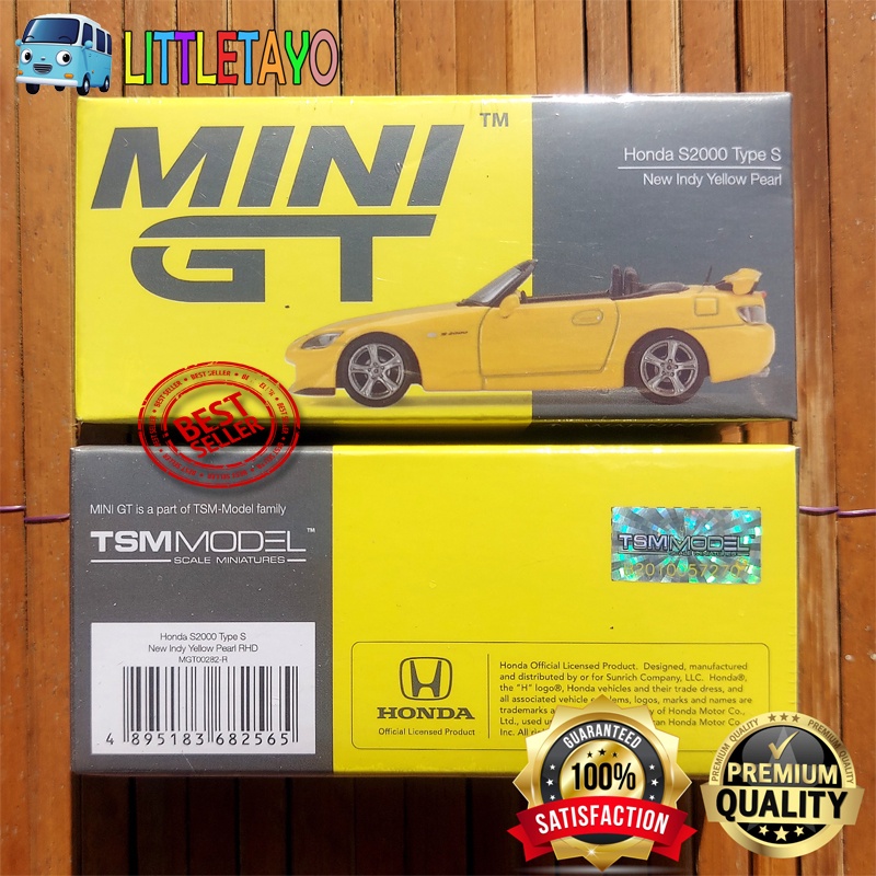 Jual MINIGT MINI GT HONDA S2000 TYPE S NEW INDY YELLOW PEARL 282 RHD ...