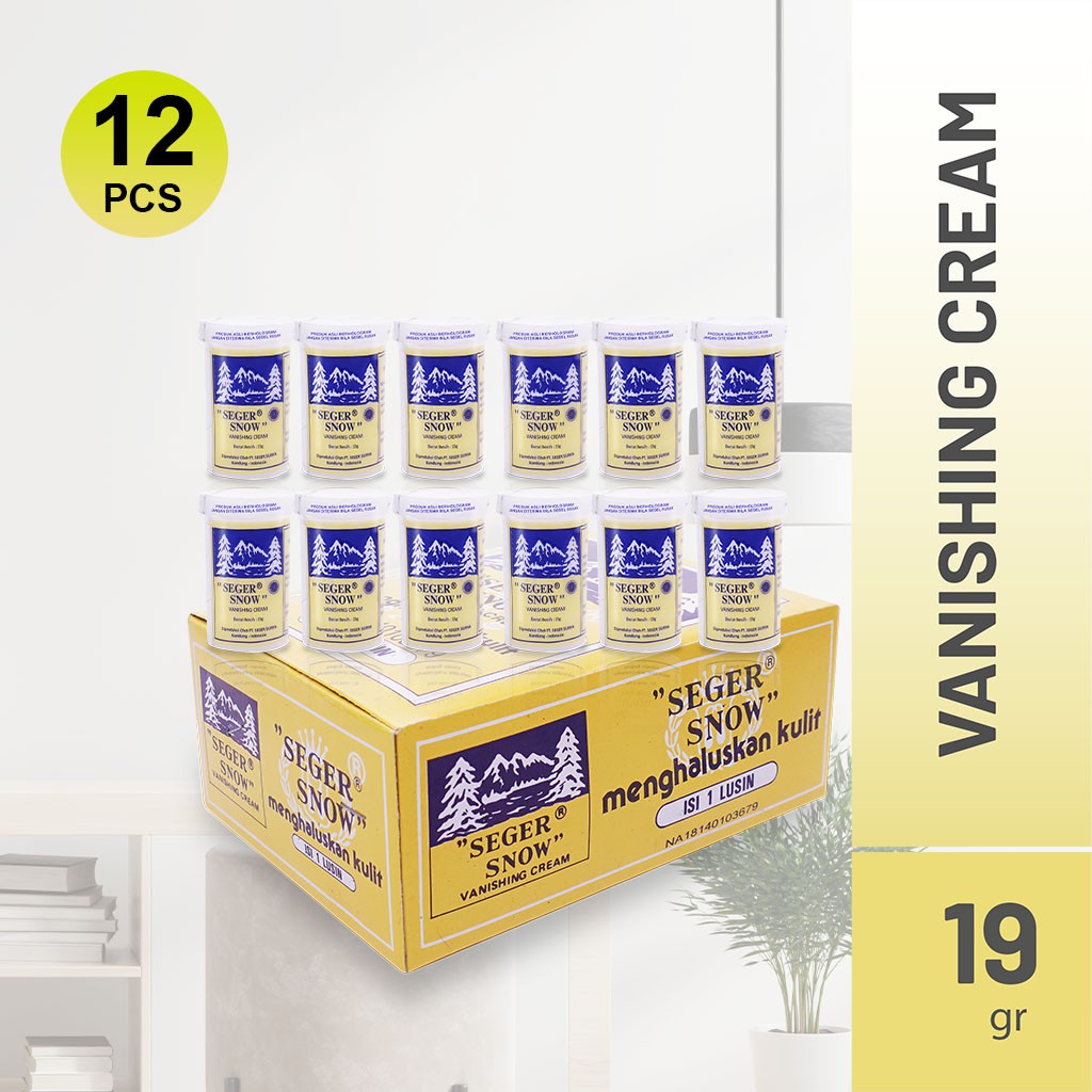 Jual Seger Snow Bundle 12in1 Vanishing Cream Botol Kecil 19gr 12Pcs ...