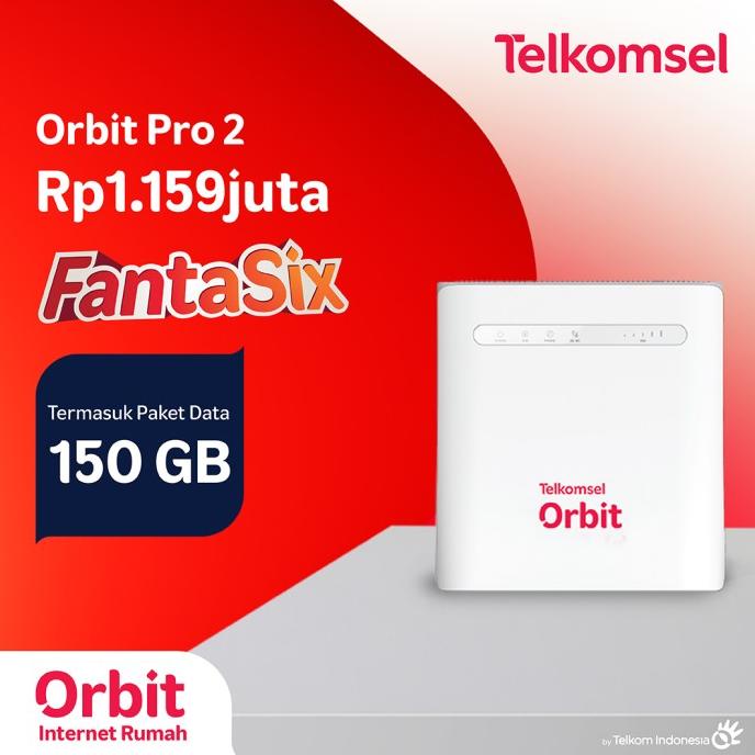 Jual Telkomsel Orbit Pro 2 Modem WiFi 4G High Speed Bonus Data 50GB ...
